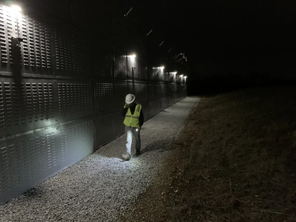 Electrical Substation Install | Gallery | CAST perimeter lighting ...