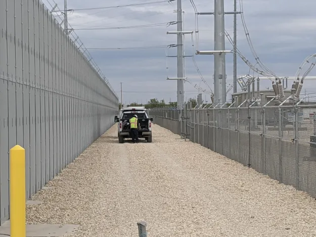 Electrical Substation Install | Gallery | CAST perimeter lighting ...